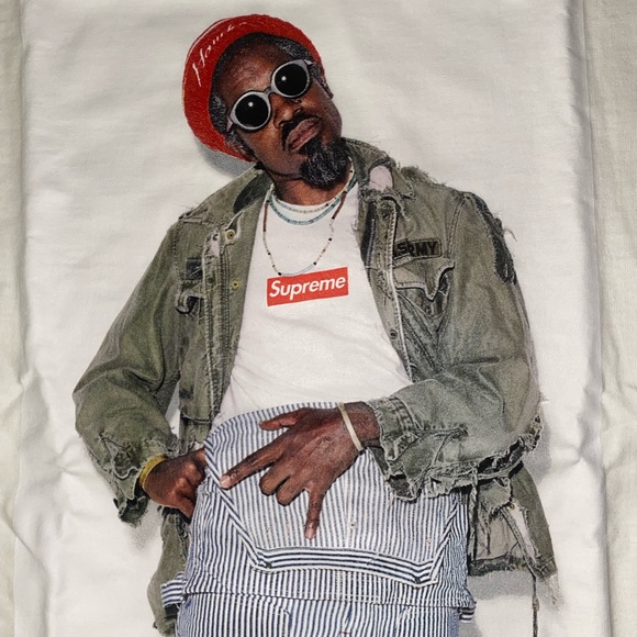 Supreme | Shirts | Supreme Andre 300 Tee White | Poshmark